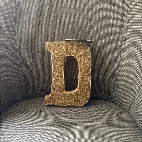 Accents | Gold Glitter Letter D Decor | Poshmark